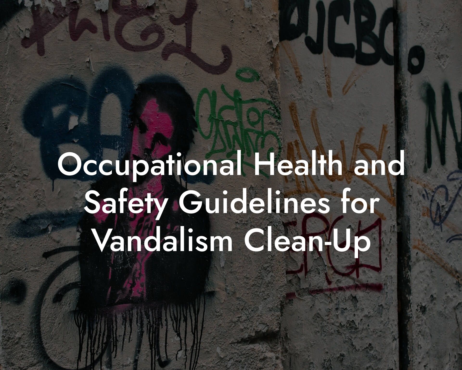 Occupational Health and Safety Guidelines for Vandalism Clean-Up ...