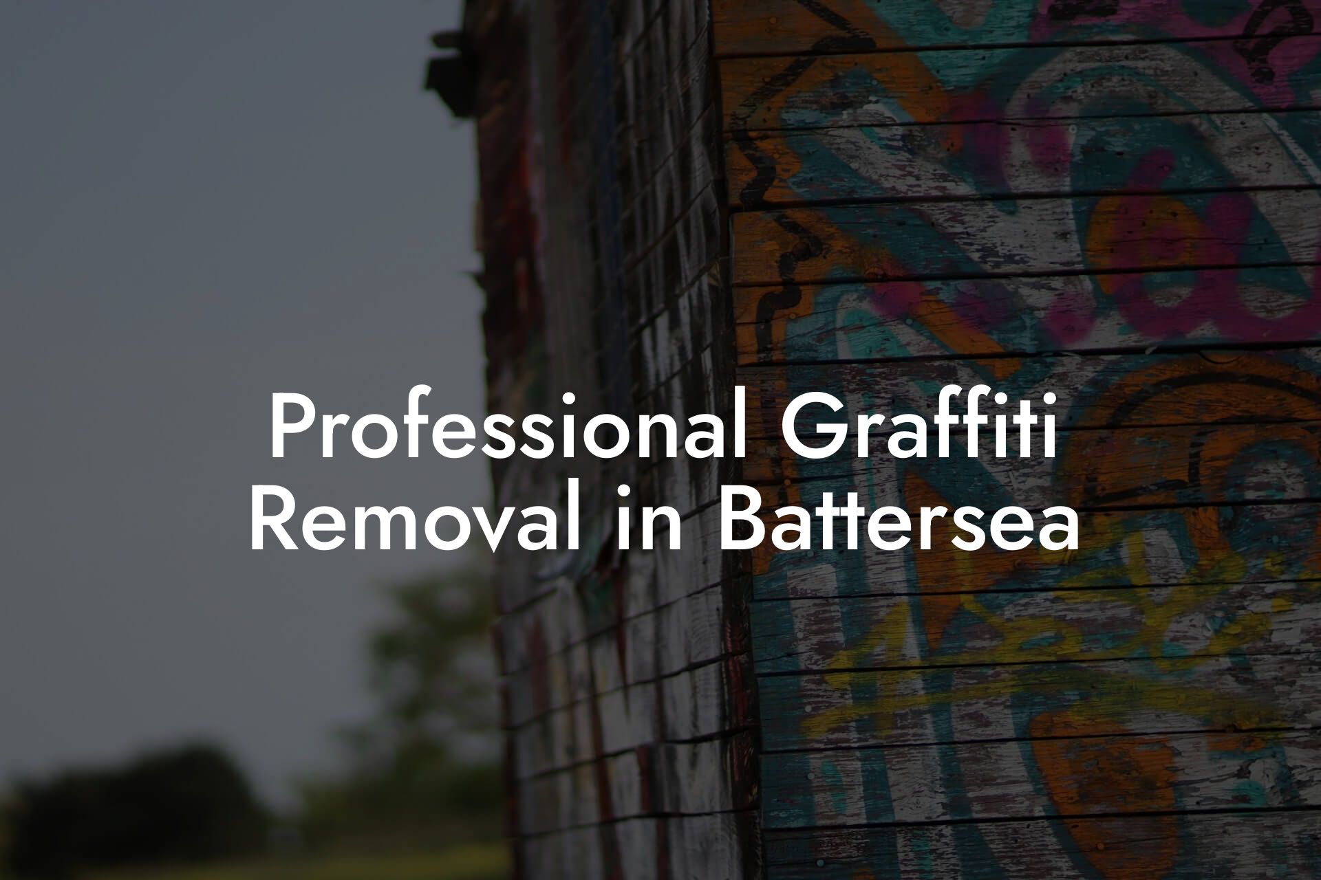Professional Graffiti Removal in Battersea